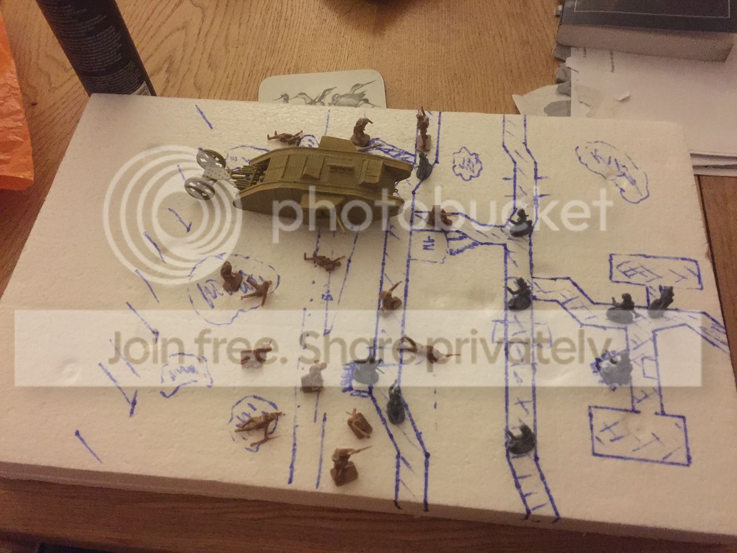 School Project - WW1 Trenches - Work In Progress - Dioramas ...