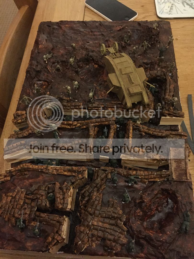 School Project - WW1 Trenches - Work In Progress - Dioramas ...
